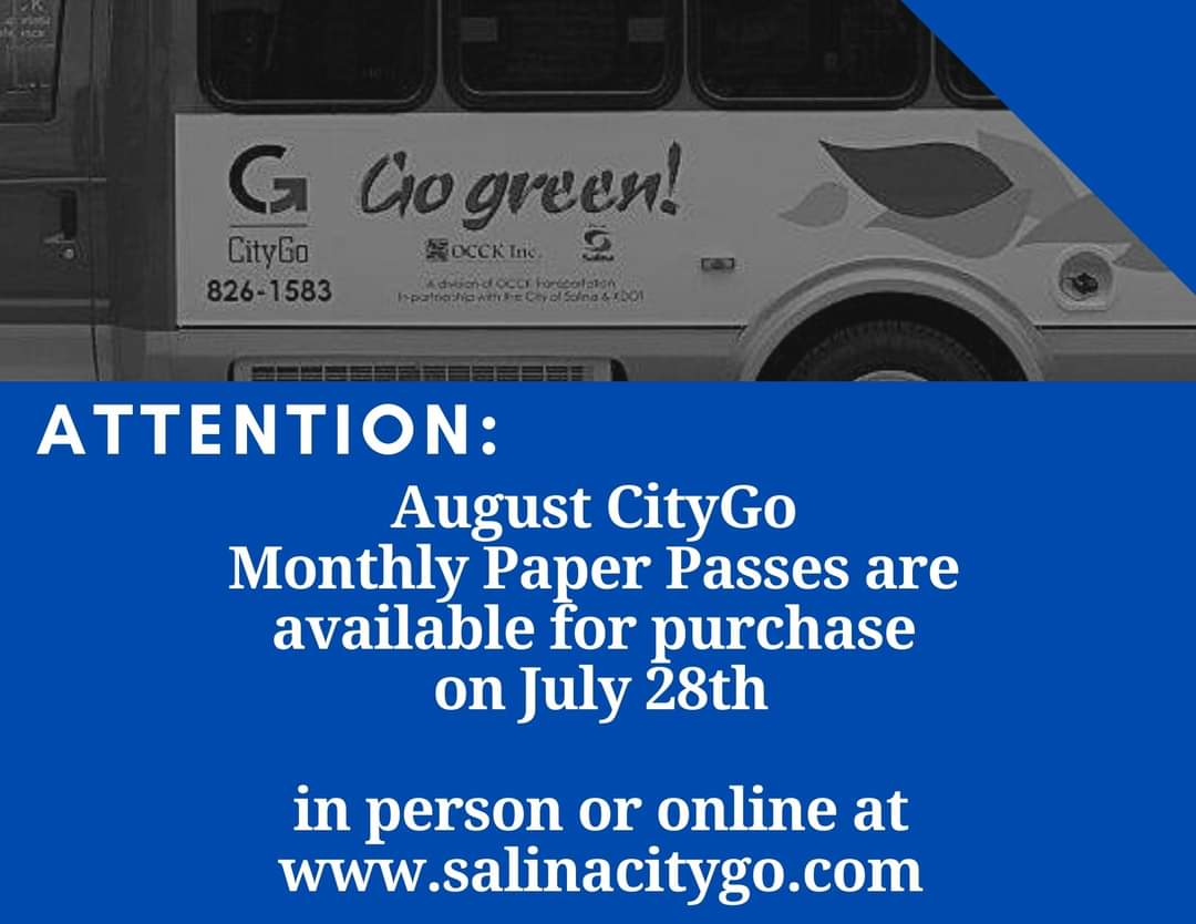 August Bus Passes Available