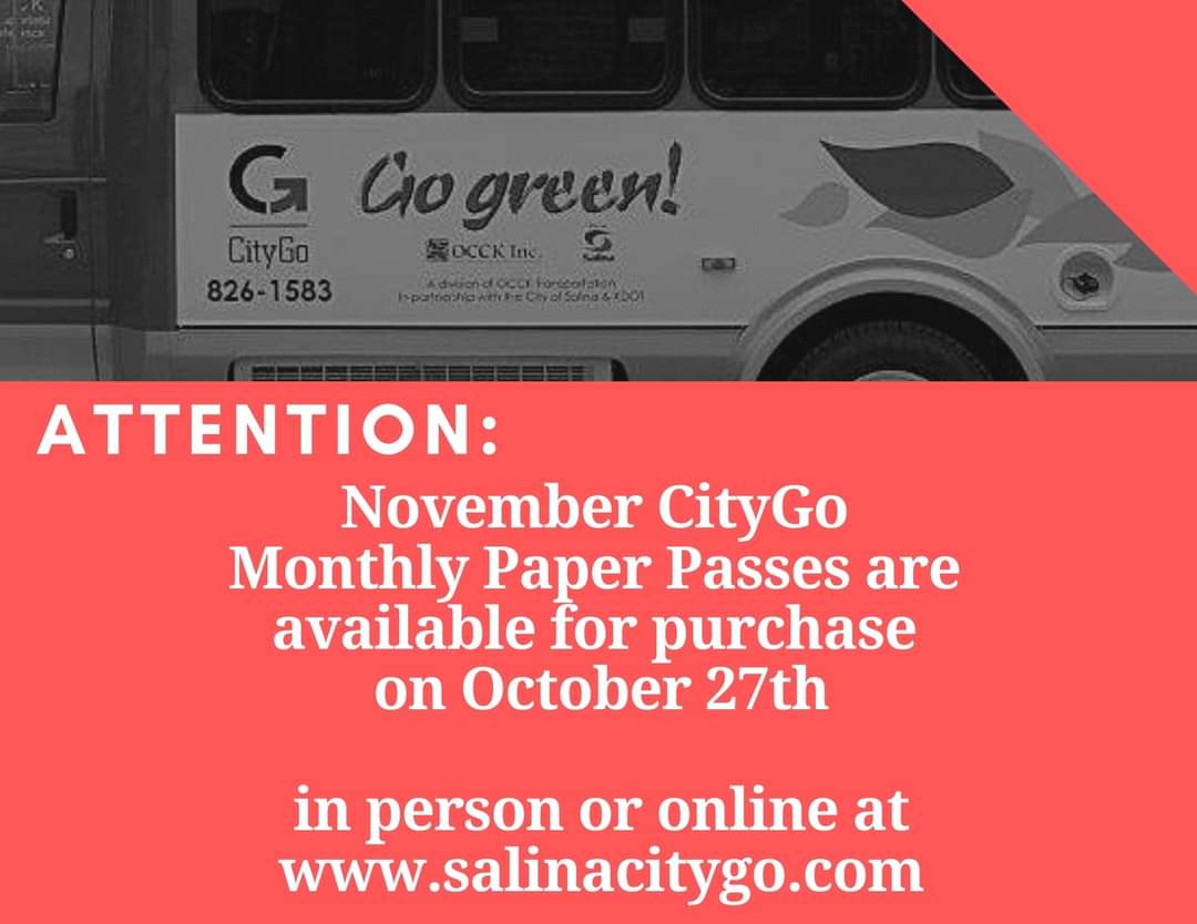 November Bus Passes Available