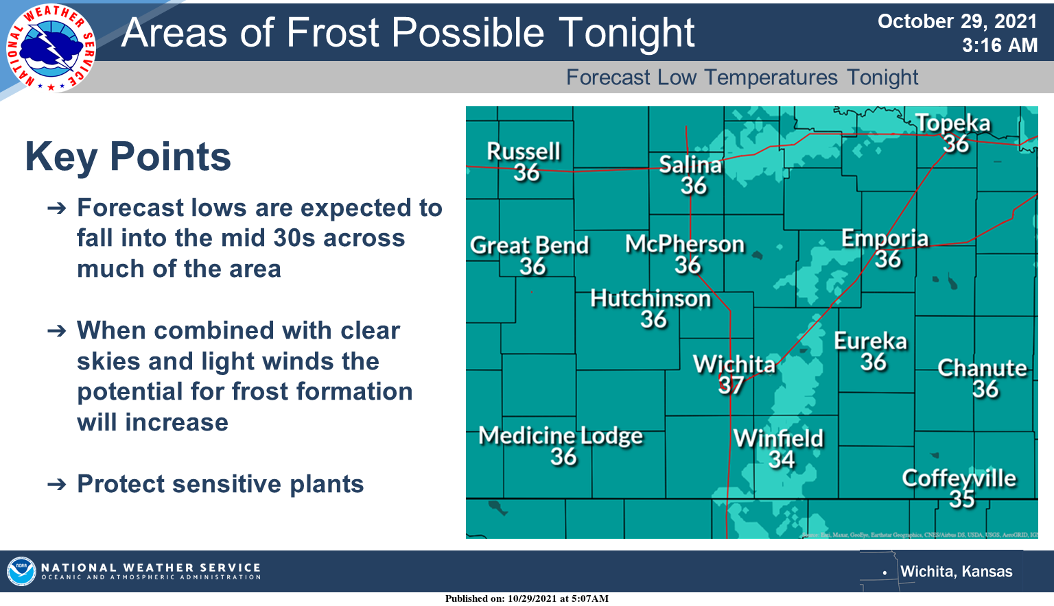 Areas Of Frost Possible Tonight