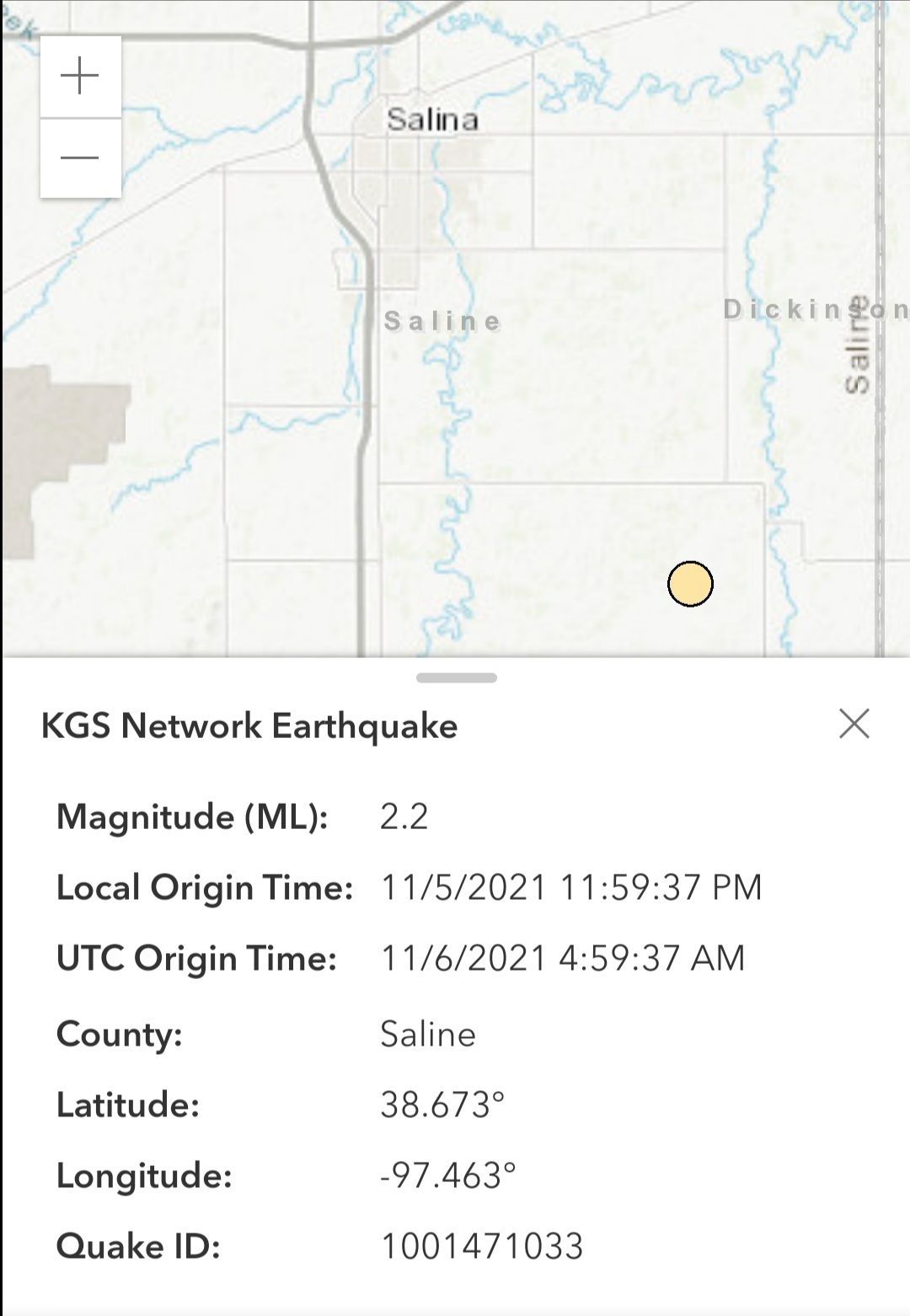 Two earthquakes in 24 hours