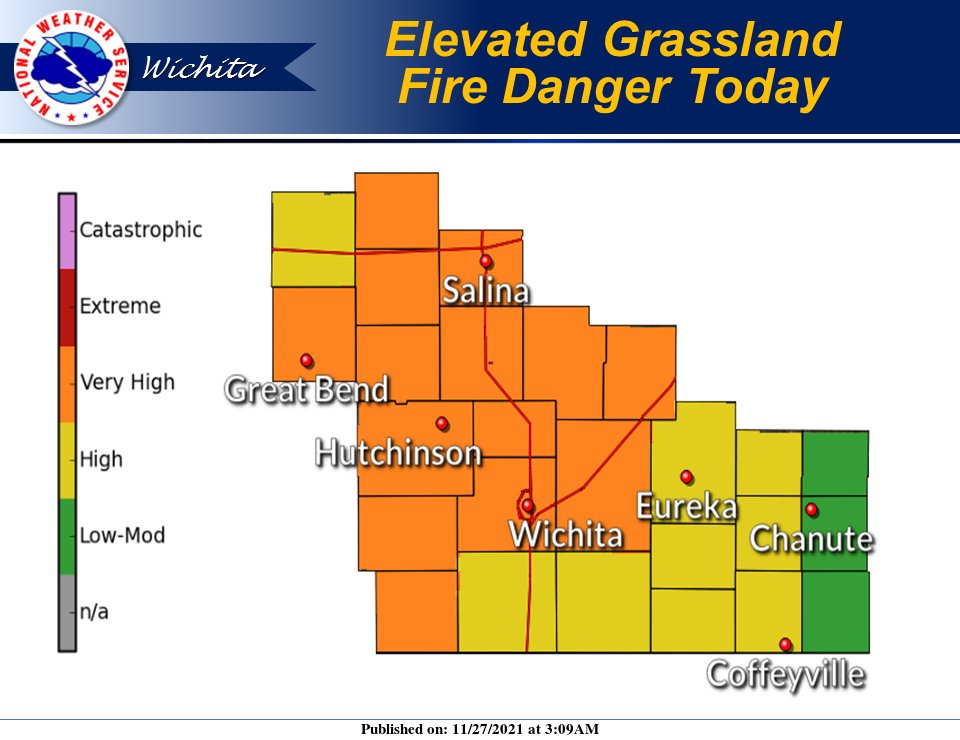 Very High Fire Danger Today