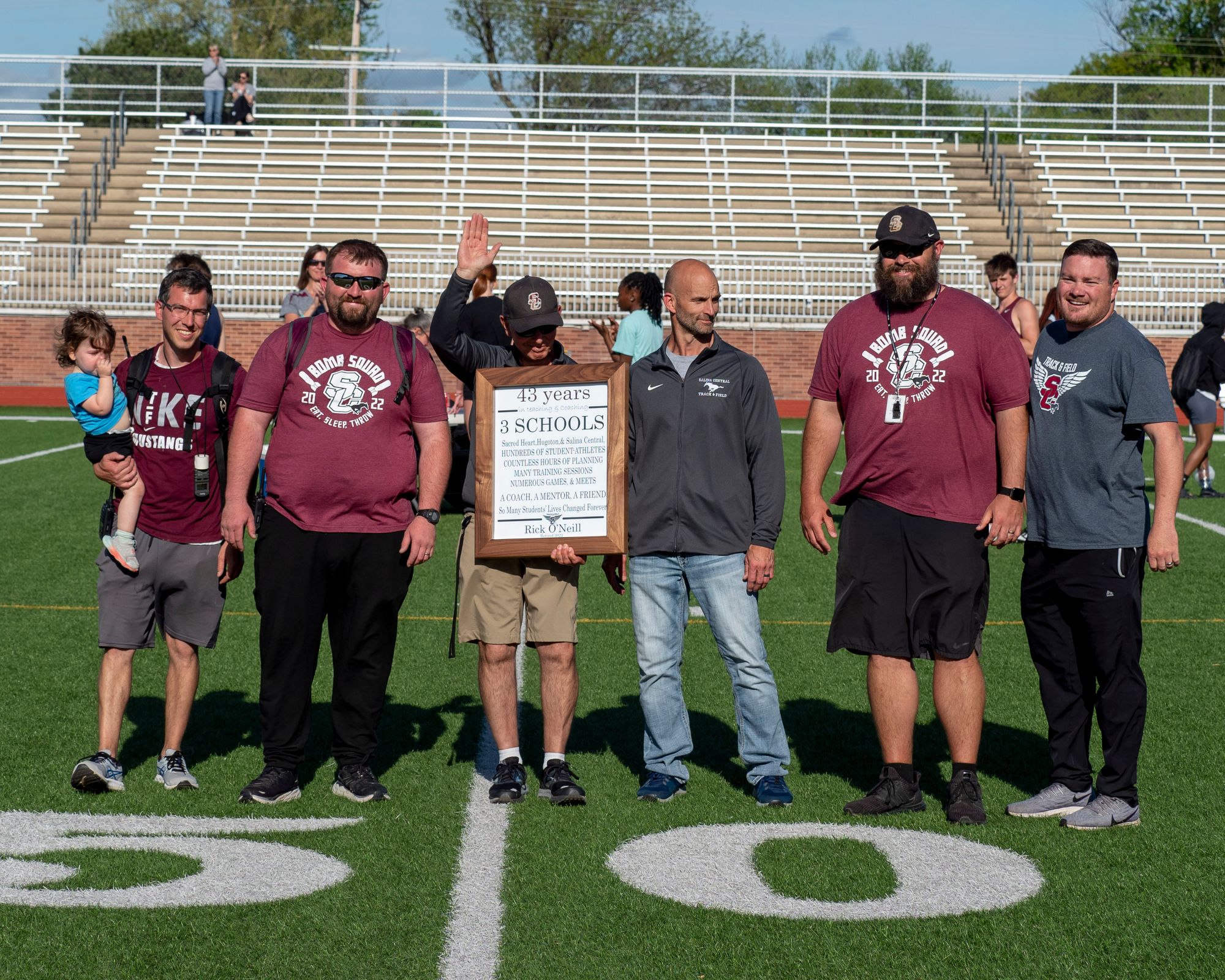 Salina Central Hosts Track Meet, Honors Coach Rick O'Neill (Photo Gallery)