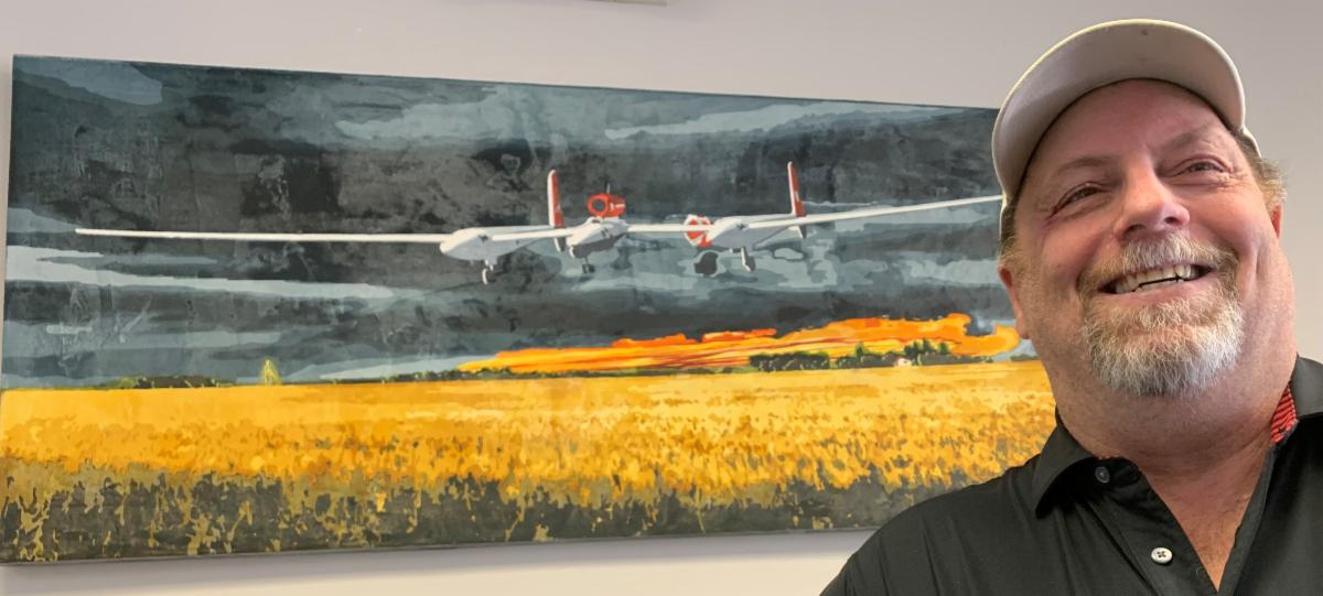 Vancil’s New Art Salutes History, Dedicated to Aviation Workers