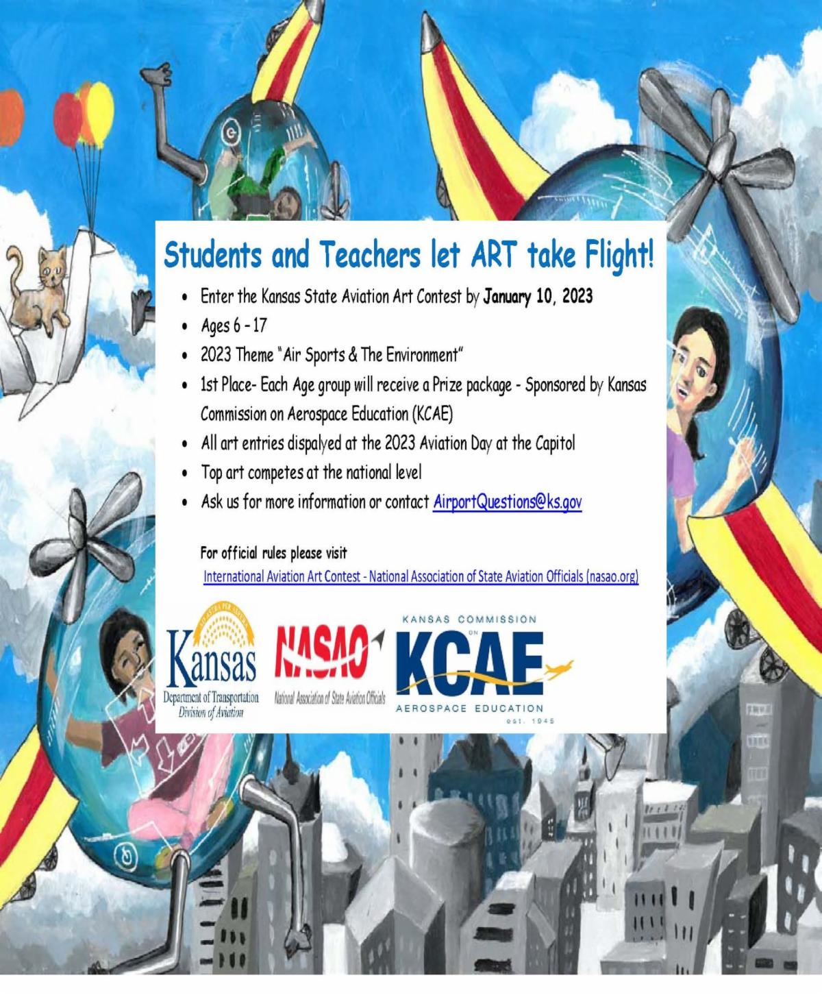 KDOT Division of Aviation Accepting Artwork for Contest