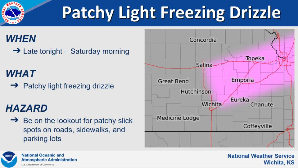Freezing Drizzle Possible Saturday Morning