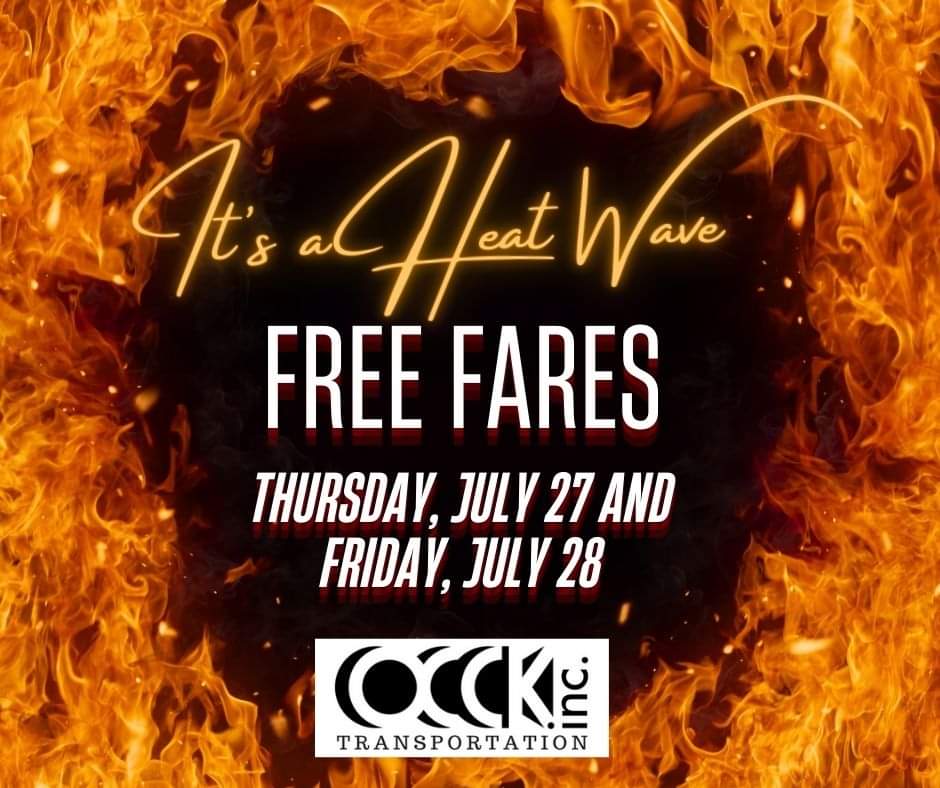 OCCK Transportation Cutting Fares in Midst of Heat Wave