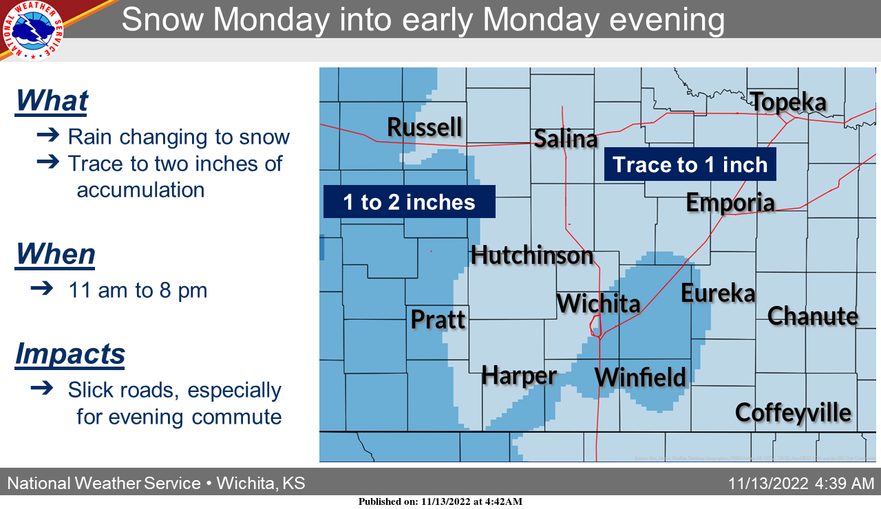 Chance For Snow Monday