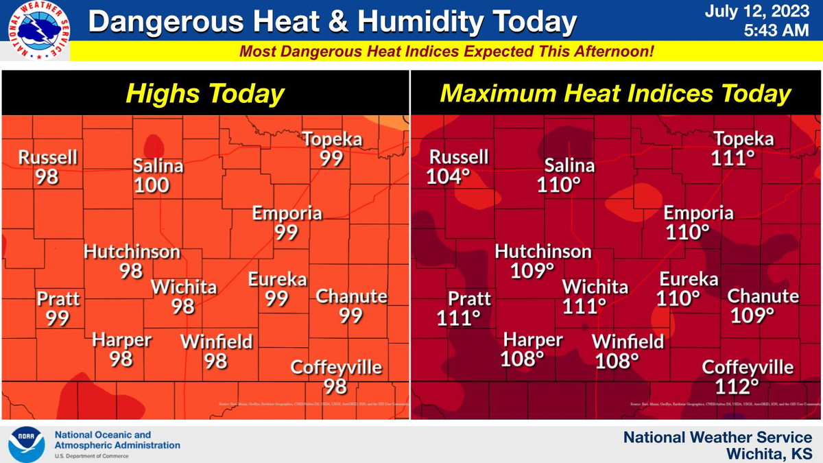 Dangerous Heat & Humidity Today