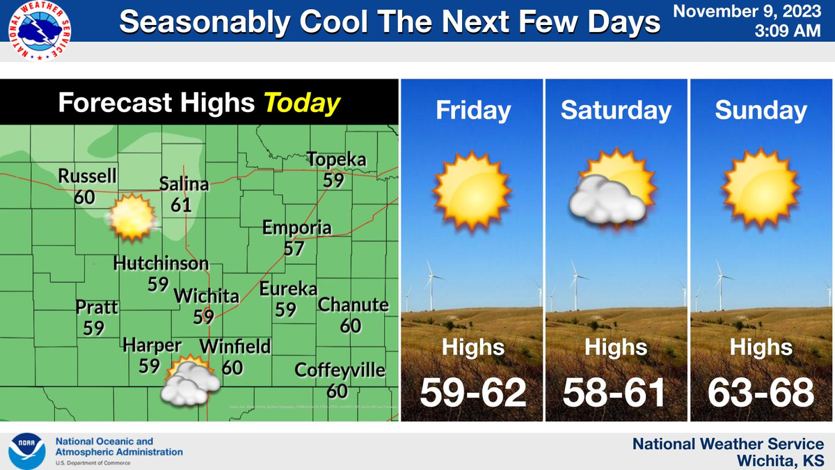 Seasonably Cool Through The Weekend