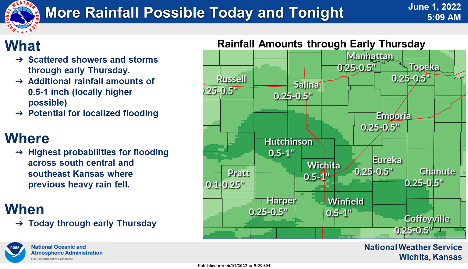 More Rainfall Possible Today & Tonight