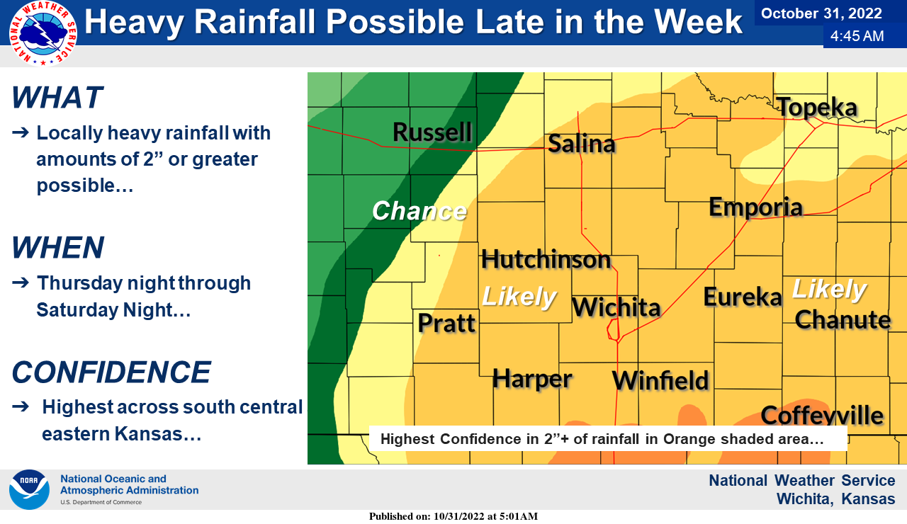Heavy Rainfall Possible Late In The Week
