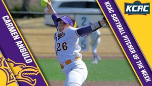 KWU Carmen Angulo Named KCAC Softball Pitcher of the Week