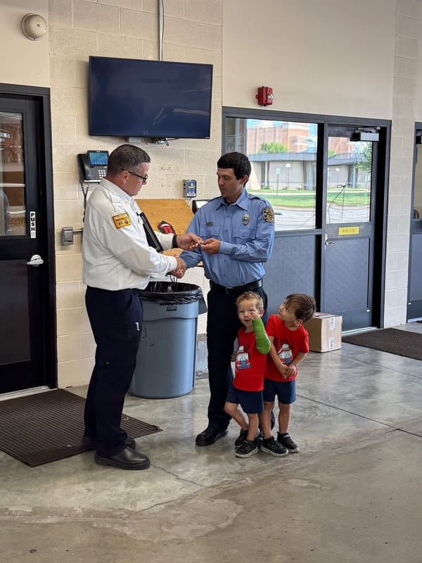 Salina Fire Department Promotes Dan Rowson to Fire Engineer